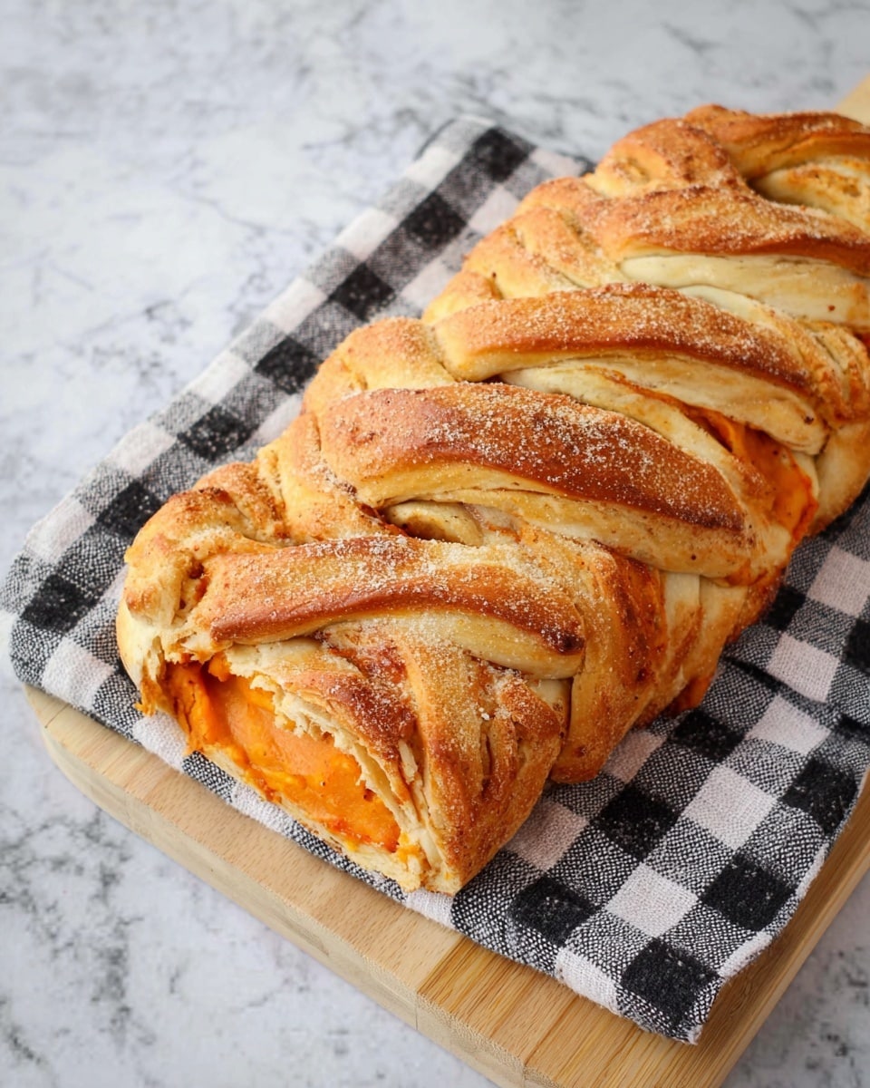 Pumpkin Puff Pastry Braid: Cozy Autumn Dessert Delight