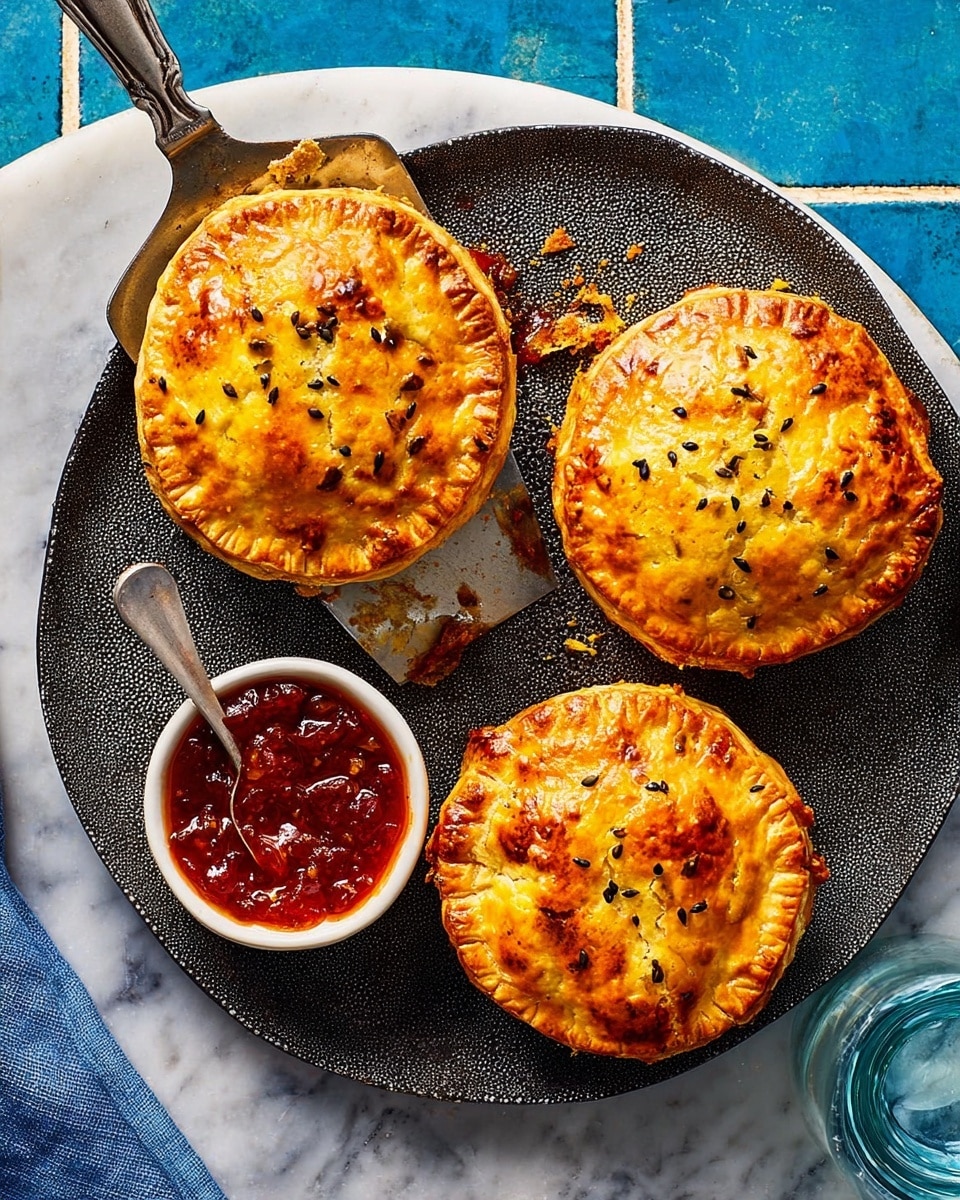 Spiced Spinach & Potato Pasty Pies - Delicious Indian-Inspired Snack