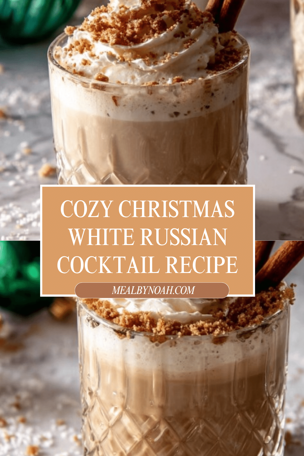 Christmas White Russian: Festive Creamy Holiday Cocktail