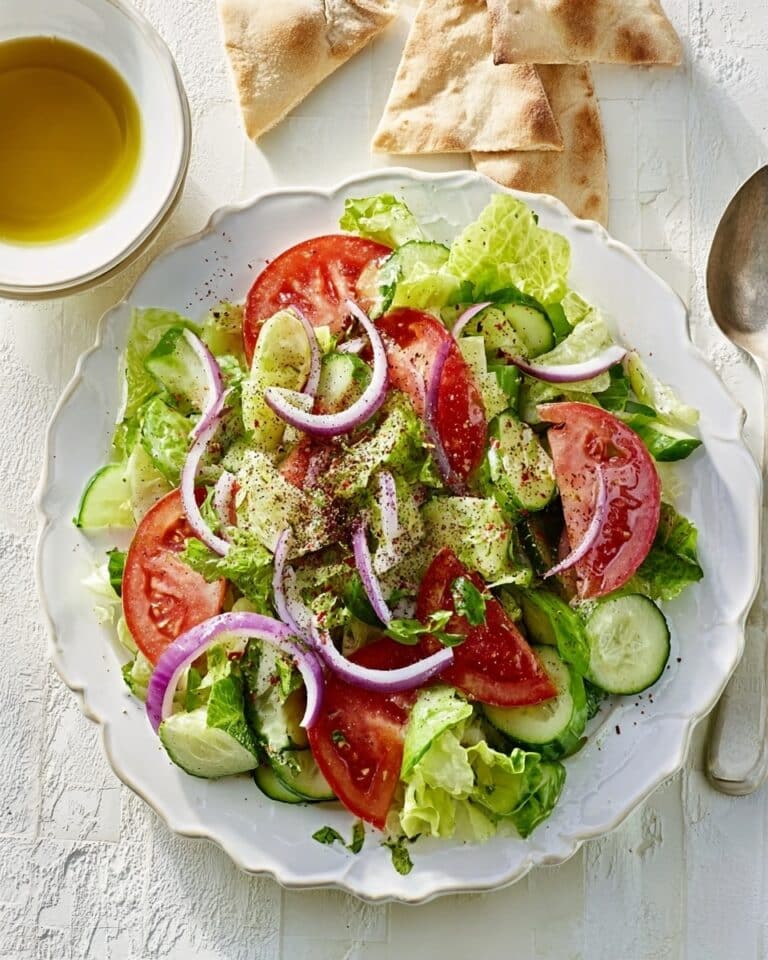 Fattoush Salad with Toasted Pitta and Sumac | Vibrant Middle Eastern Flavor